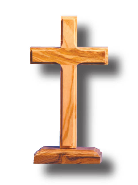 Small Wooden Standing Cross/Olive Wood 10.5cms CROLB9C | Educational ...
