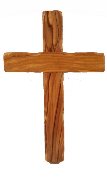 Olive Wood Scalloped Edge Cross 12cms | Educational and Religious Supplier