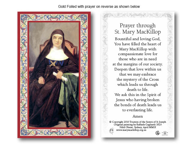 Holy Card/ 734 Series Mary MacKillop | Educational and Religious Supplier